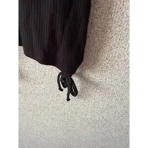 Garage | Tops | Garage Alyssa Side Keyhole Tie Top Jet Black Ribbed ...